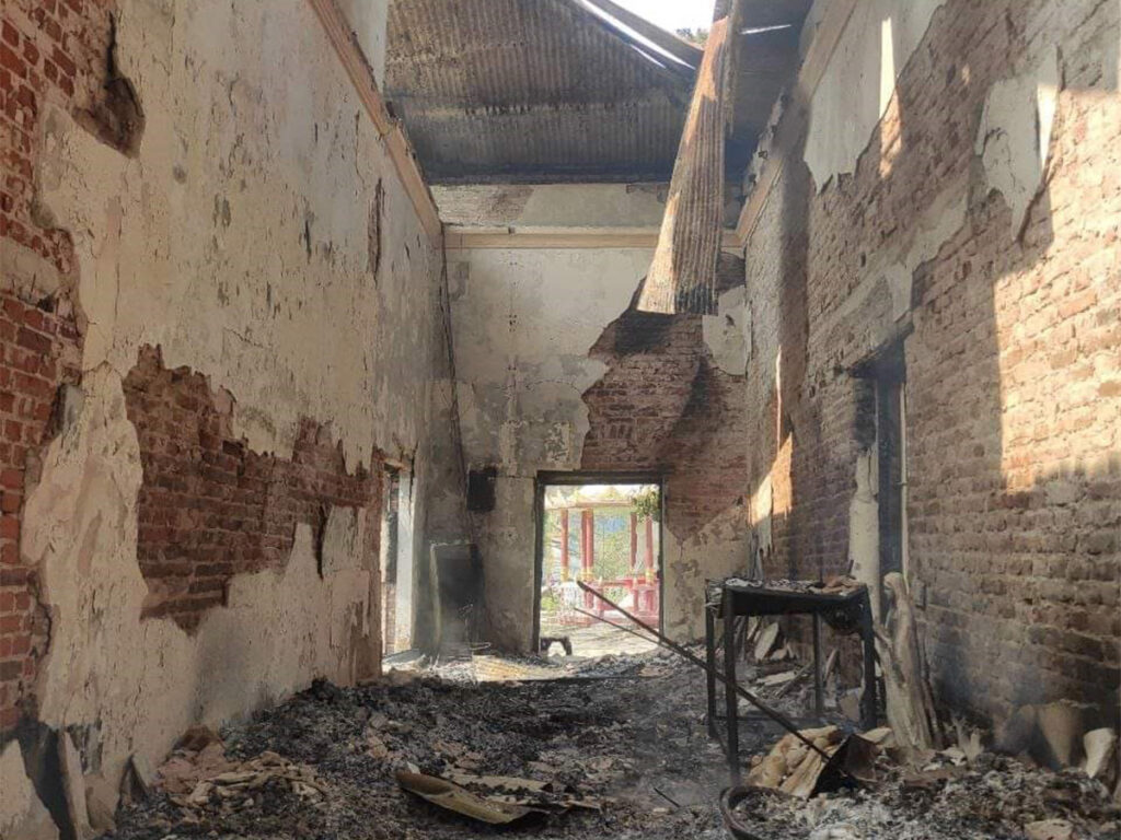 Myanmar. Distrutta la chiesa di Chan Thar - La Difesa del Popolo
